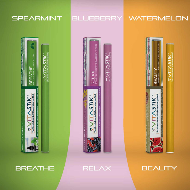 VitaStik 3 Pack - The Vitamin Aromatherapy Diffuser Stick